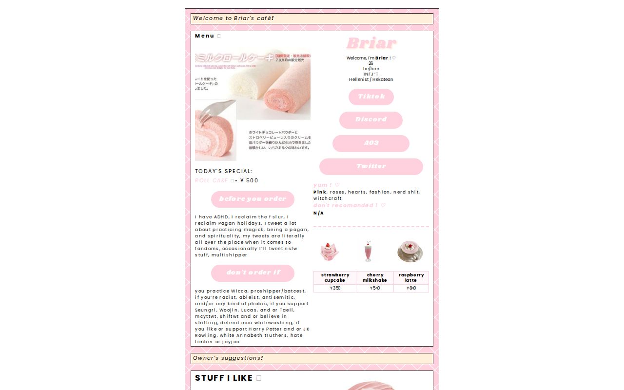 Briar's cafe